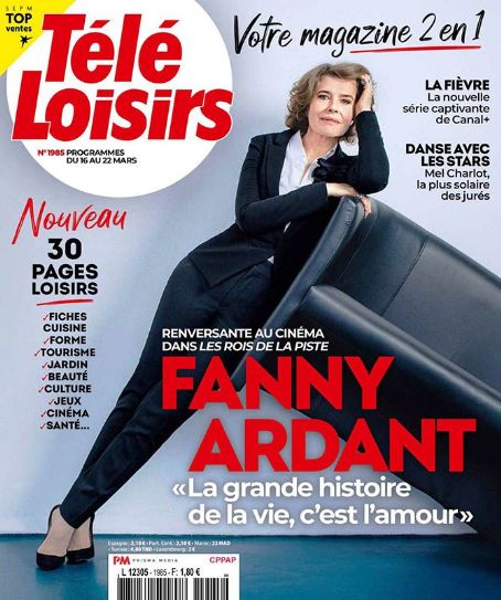 Fanny Ardant, Tele Loisirs Magazine 16 March 2024 Cover Photo - France Fanny Ardant, Tele Loisirs Magazine 16 March 2024 Cover Photo - France