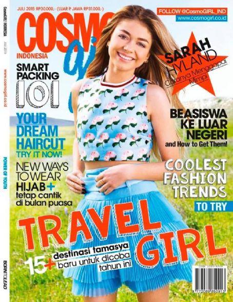 Sarah Hyland Cosmo Girl Magazine July 2015 Cover Photo Indonesia
