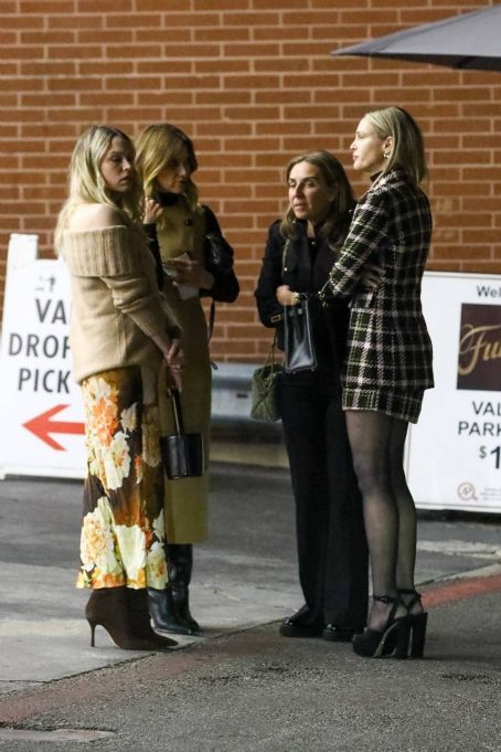 Sara Foster With Her Sister Erin Foster On A Night Out At Funke