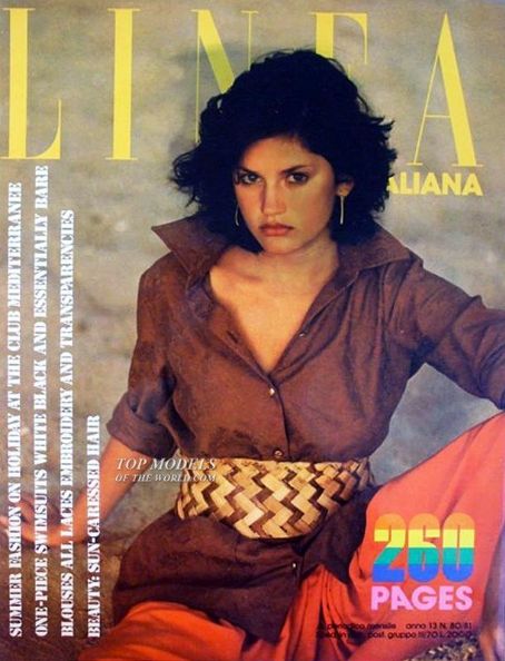 Janice Dickinson Linea Italiana Magazine May 1977 Cover Photo Italy