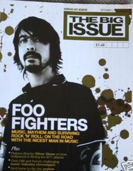 Dave Grohl The Big Issue Magazine 12 September 2005 Cover Photo dave-grohl-the-big-issue-magazine-12-september-2005-cover-photo