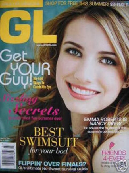 Emma Roberts Girls Life Magazine June 2007 Cover Photo United States