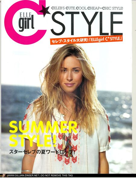 Gillian Zinser, Elle Girl Magazine June 2011 Cover Photo - Japan