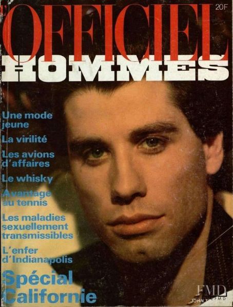 John Travolta, L'Officiel Hommes Magazine April 1978 Cover Photo - France John Travolta, L'Officiel Hommes Magazine April 1978 Cover Photo - France