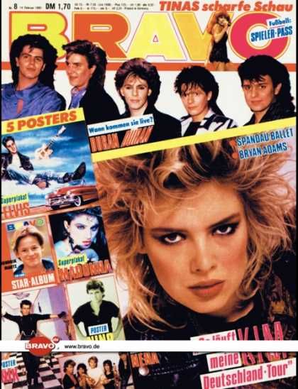 Kim Wilde Bravo Magazine 14 February 1985 Cover Photo Germany